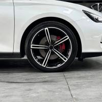 China Gloss Black White Staggered Flow Formed Racing Wheels 5x100 5x112 5x114.3 Alloy Rims for sale