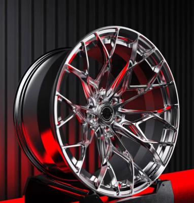 China Maodou Forged Custom 5x114.3 5x120 Chrome Concave Passenger Car Wheels for Bmw Camaro Mustang 370z Infiniti Aluminum Alloy Rims for sale