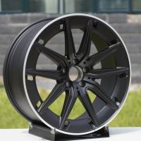 China Maodou Aluminum Alloy Car Wheels 5x112/114.3/120 PCD 18-28 Inch Forged Black Finish TUV/Lifetime Certified Retrofit/Upgrade for sale