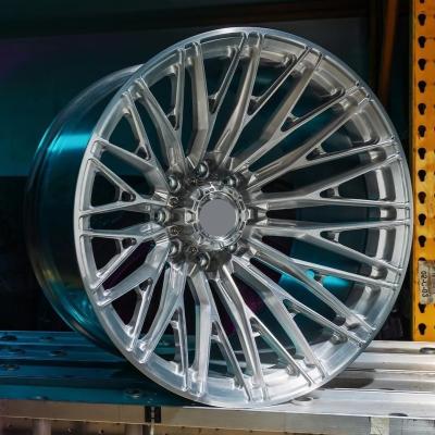 China Maodou 17-22 Inch 5x120/5x112/5x114.3 Alloy Forged Deep Concave Black Finish Car Wheels for Audi TUV Certified for sale