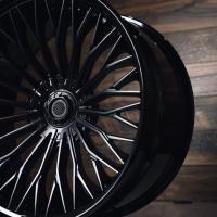 China Maodou Black 6061-T6 Aluminum Forged Concave Design Rims Brushed Dark Black Finish for Passenger Car Wheel IS350 Model 3 M4 M50i for sale
