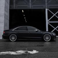 China Maodou Audi Sedan Multi-Spoke Forged Aluminum Alloy Wheels 18-24 Inch High Quality Black Rims 5-Hole 112/114.3 PCD for for sale