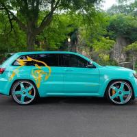 China Aluminum Alloy Wheels FI R 5x112 5x120 5x114.3 Two-piece Forged Wheels for Jeep Grand Cherokee, Wrangler and Compass for sale