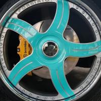 China Aluminum Alloy Wheels FI R 5x112 5x120 5x114.3 Two-piece Forged Wheels for Jeep Grand Cherokee, Wrangler and Compass for sale