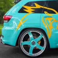 China Aluminum Alloy Wheels FI R 5x112 5x120 5x114.3 Two-piece Forged Wheels for Jeep Grand Cherokee, Wrangler and Compass for sale