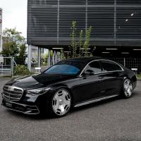 China ForMercedes-Benz S450, S500, Maybach 480, 580, 680 19/20/21/22-inch Disc Wheels with Two-tone Black Finishforging for sale