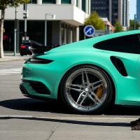 China Factory Hot-selling ForPorsche 911 and 718 Two-piece Five-pointed Star Style Wheels in Sizes 18,21 and 22 Inches, Also Suitable for sale