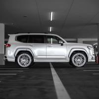 China Bestselling Land Cruiser Striped White Forged Wheels, Available in Sizes 17, 18, 19, 20, 21 and 22 InchesLC200LC300 for sale