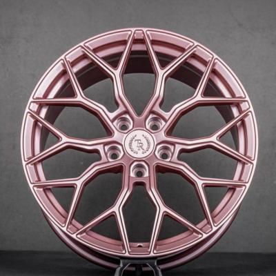 China Hot-selling Forging15 16 17 18 19 Inch 5x112 5x114.3 5x120 4X100pink  for BMW Benz Audi Honda Toyota for sale