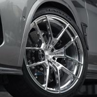 China Concave Alloy Chrome Plated Car Wheels for Rs X3MX4MX5M 17-24 Inch Forged 5X112 5X120 Rim 40mm 25mm Offset for sale