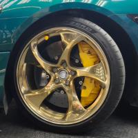 China 17 18 19 Inch Passenger Car Rims Hubs  for Mercedes-Benz BMW Audi Models 5X112 5X114.3Forged Golden Wheel Hub for sale