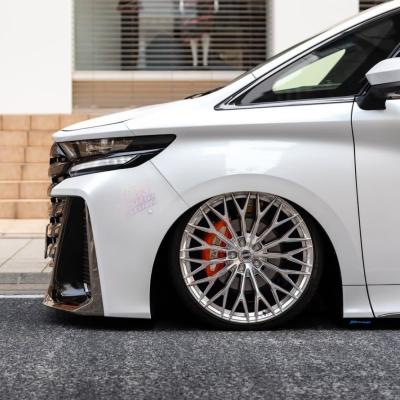 China 16/17/18/19Wide6.5/7.0/7.5/8.0/8.5CPD100/114.3/105/108/110/112/120 New MatteForged Multi-strip Chrome PlatingForToyota for sale
