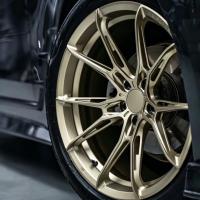 China New Matte Frozen Bronze Hollow Multi Spoke 6061-T6 Forged Aluminium Alloy Wheels 25mm/20mm Fit for G80/M3/G82/M4 5x120 Concave for sale