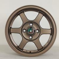 China 6061-T6 Forged TE37 Style Wheels Matte Bronze Racing Rims Custom Offset for Tesla Model 3 Y Audi A3 Mercedes BMW for sale