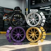 China CF3 Style Monoblock Forged Wheel 18/19/20/21/22 Inch Concave Multi Spoke Alloy Wheel for BMW Audi Mercedes Tesla 6061 T6 for sale