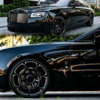 China GeometricHoneycombMonoblockForgedWheel 6061T6 Alloy RimGloss Black Machined Face Fit for Rolls Royce GhostCullinanCustom PCD ET for sale