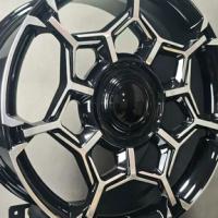 China GeometricHoneycombMonoblockForgedWheel 6061T6 Alloy RimGloss Black Machined Face Fit for Rolls Royce GhostCullinanCustom PCD ET for sale