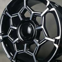 China GeometricHoneycombMonoblockForgedWheel 6061T6 Alloy RimGloss Black Machined Face Fit for Rolls Royce GhostCullinanCustom PCD ET for sale