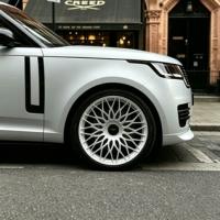 China Custom New Forged Aluminium Alloy Wheels 20-24 Inch 5x120 Silver Multi-Spoke for Sport Vogue Defender X5/X6 GLE/GLS Cayenne for sale