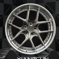 China 2-Piece Forged Wheel 20 Inch 5x127 6061 Aluminum Alloy Brushed Silver Monoblock for Jeep Wrangler Bespoke Design Custom Spec for sale