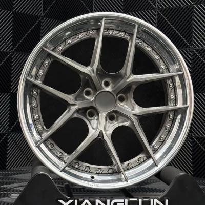 China 2-Piece Forged Wheel 20 Inch 5x127 6061 Aluminum Alloy Brushed Silver Monoblock for Jeep Wrangler Bespoke Design Custom Spec for sale