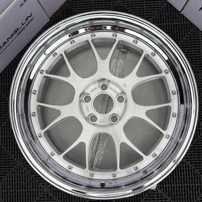 China 6061-T6 Forged Wheels 2-Piece 17-24 Inch 5x1143 5x112 5x120 PCD Passenger Car Wheels & Tires for Benz BMW Audi Suv Tesla Porsche for sale