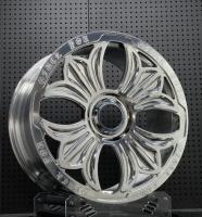 China Custom Forged Wheels 24 Inch 8x170 Billet Aluminum Black/Silver CNC Machined for Ford F250 F350 Made to Order Custom Fitment for sale
