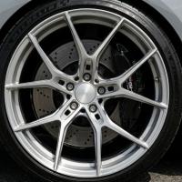 China Factory Direct Lightweight Deep Concave Forged 20 Inch 4x100 Brushed Silver Wheel-Rims for Tesla Model 3 Model Y for sale