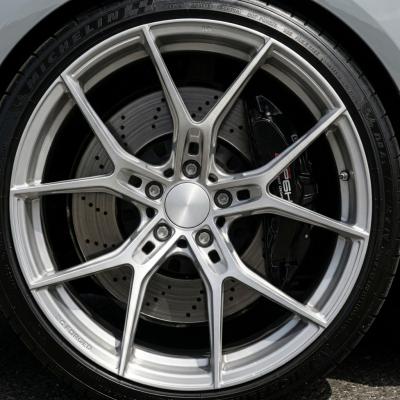 China Factory Direct Lightweight Deep Concave Forged 20 Inch 4x100 Brushed Silver Wheel-Rims for Tesla Model 3 Model Y for sale