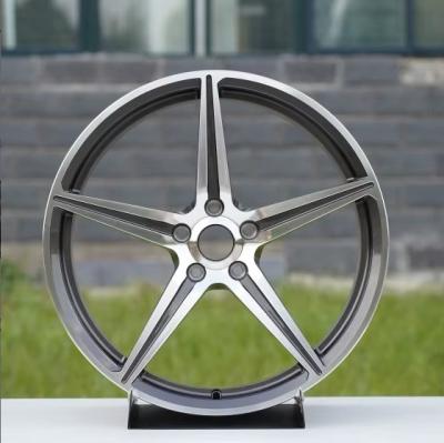 China Factory Direct New Design Deep Concave Forged 22 Inch 5x114.3 Brushed Silver Car Rims for Mercedes C E AMG for sale
