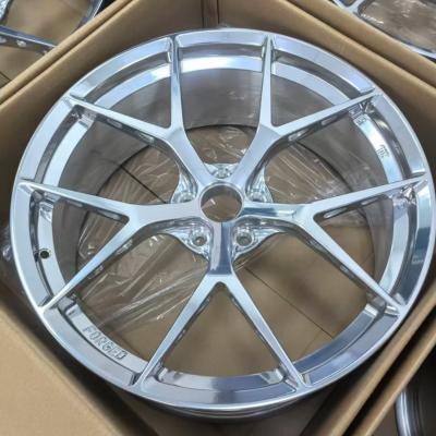 China 6061-T6 Forged Chrome Y-spoke BBBS Style Wheels  5x114.3 5x112 5x120 PCD 17-24 Inch Car Rims for Benz BMW Audi Suv Ford Tesla for sale