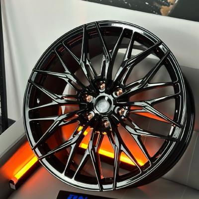 China Bestselling Forged Black Wheels 5x114.3 5x120 5x130 Concave Spoke Wire Wheels 18 19 20 21 22inch for BMW, Audi, Cadillac for sale