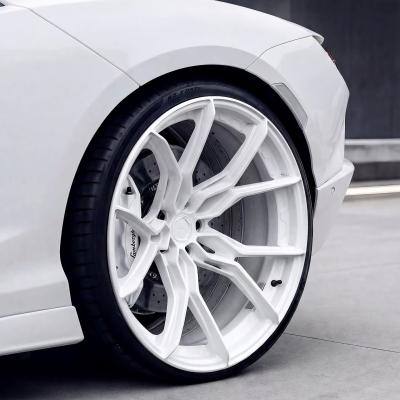 China Bestselling Forged Pure White Wheels in Sizes 18, 19, -24 Inches, Compatible with BMW, Audi, Mercedes-Benz and Cadillac for sale
