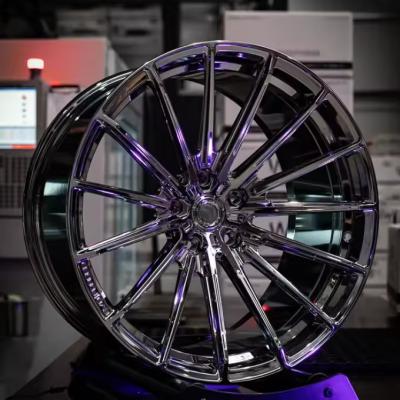 China Custom 6061-T6 Forged Aluminium Alloy Wheels 18-24Inch 5x112 5x120 Chrome Deep Concave Rims New 25mm ET for Audi for Tesla for sale