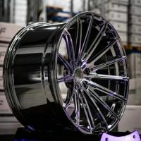 China Custom 6061-T6 Forged Aluminium Alloy Wheels 18-24Inch 5x112 5x120 Chrome Deep Concave Rims New 25mm ET for Audi for Tesla for sale