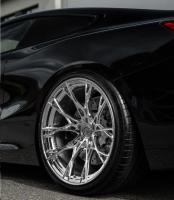 China New Custom Forged Alloy Chrome Wheels 18-24 Inch 5x114.3 5x112-5x120 6x139.7 PCD 20 mm ET Concave Design Car Rims for Tesla for sale