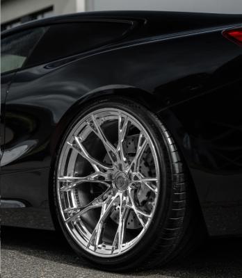China New Custom Forged Alloy Chrome Wheels 18-24 Inch 5x114.3 5x112-5x120 6x139.7 PCD 20 mm ET Concave Design Car Rims for Tesla for sale