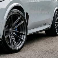China Custom New Staggered Concave Forged Monoblock Aluminum Alloy Wheels 17-21 Inch Black Finish for X5/X6/M2/M3 Passenger Cars for sale