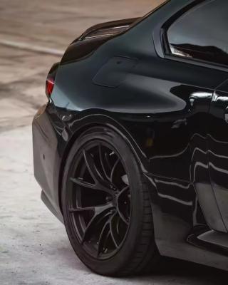China Custom Forged Rim 20 Inch 5x112 6061 Aluminum Alloy Black CNC Machined One Piece for Porsche Macan Custom Fitment Custom PCD for sale