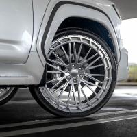 China Custom Lightweight 1-Piece Monoblock Forged 18 Inch 5x114.3 Gloss Black Truck Wheels for Tesla Model 3 Model Y for sale