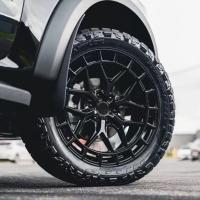 China Monoblock Forged Wheel 24 Inch 8x170 Billet Aluminum Matte Black One Piece for GMC Denali Sierra Truck Custom Build Custom Size for sale