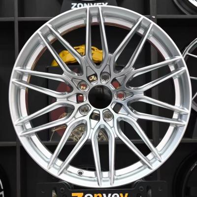 China High Quality Hot Sale Deep Concave 24 Inch 8x6.5 Brushed Silver Monoblock Forged Wheel for Second Hand Cars SUV for sale