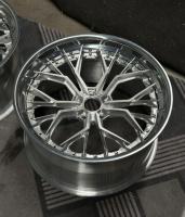 China Custom Hot Sale 2-Piece Forged 19 Inch 5x100 Matte Black Passenger Car Wheels & Tires for Tesla Model 3 Model Y for sale