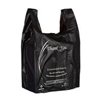 China Customized eco friendly compostable PLA organic plastic cornstarch biodegradable T-shirt shopping bag for sale