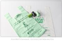China Corn Starch Cellulose Compostable T Shirt Bags For Supermarket Packaging for sale