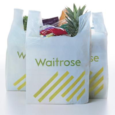 China Custom Biodegradable Shopping Bag T Shirt Small Compost Bags for sale