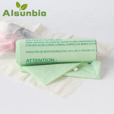 China Eco Foldable Compostable Carrier Bags Die Cut Plastic Grocery Heavy Duty for sale
