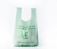 China 100% Compostable Biodegradable Shopping Bag Green Blue White OEM for sale