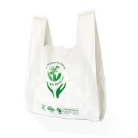 China 100% Compostable Biodegradable Shopping Bag Green Blue White OEM for sale