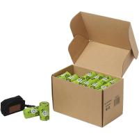 China 100pcs/roll 2.6 Gallon 10l Handle-tie Biodegradable Compostable Kitchen Waste Trash Garbage Bags for sale